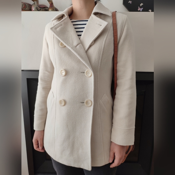 Jackets & Coats | Womens Coat Jacket Angora Wool White Spring Coat ...